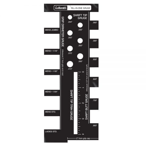 Golfsmith Golf Shaft Installation & Trimming + Grip Gauge Workshop Tool ...